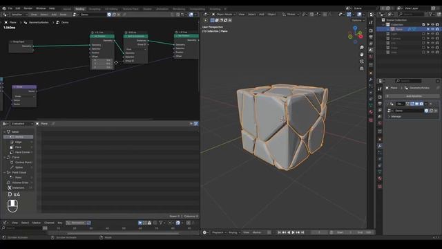 Set Geometry Origin For Sp(Установите Начало Координат Геометрии для Sp)21Geometry Nodes