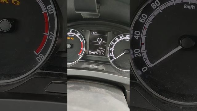 Skoda rapid 2018 сброс ТО масла