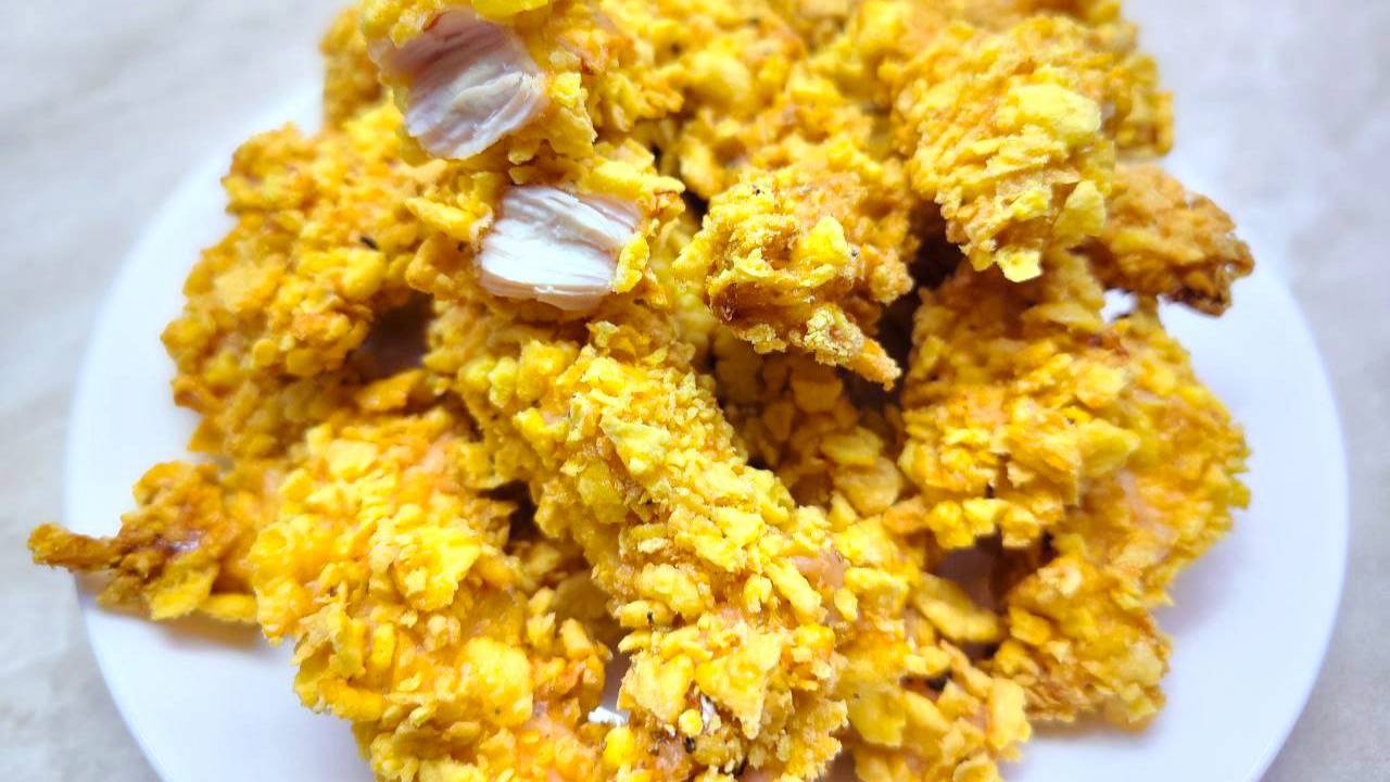 Хрустящие куриные стрипсы в духовке