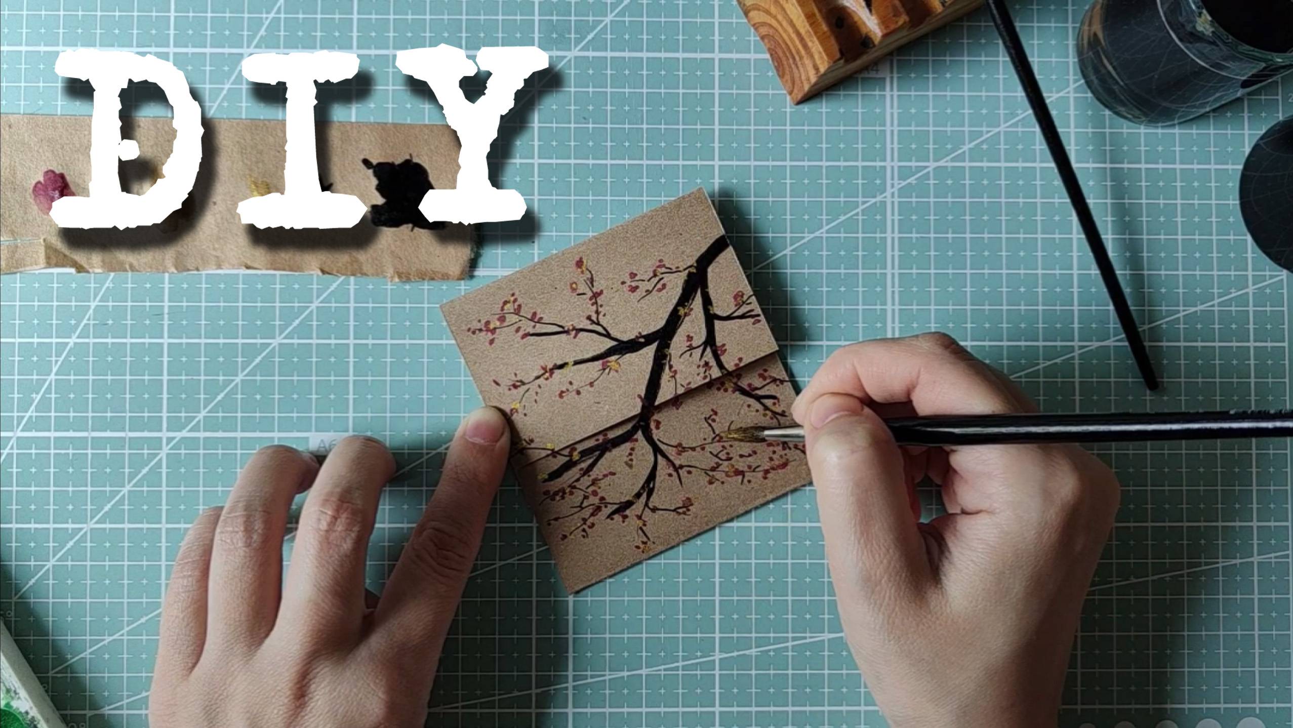 Декор конверта росписью