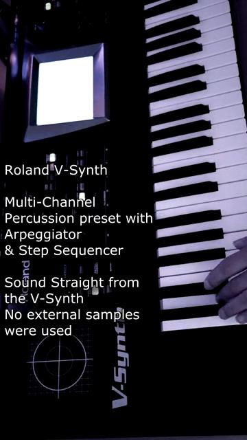 _Crawler_ - Roland V-Synth Samples FM Ring-Mod   Arpeggiator & Step Sequencer Preset #shorts #roland