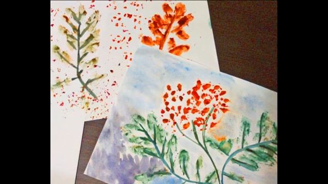 Осеннее рисование для детей / рисуем осень с детьми