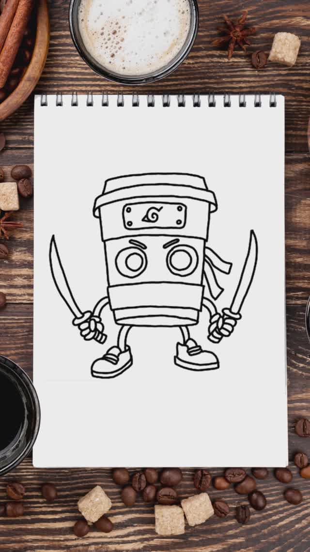 Как нарисовать Капучино Ассасино и разукрасить его!