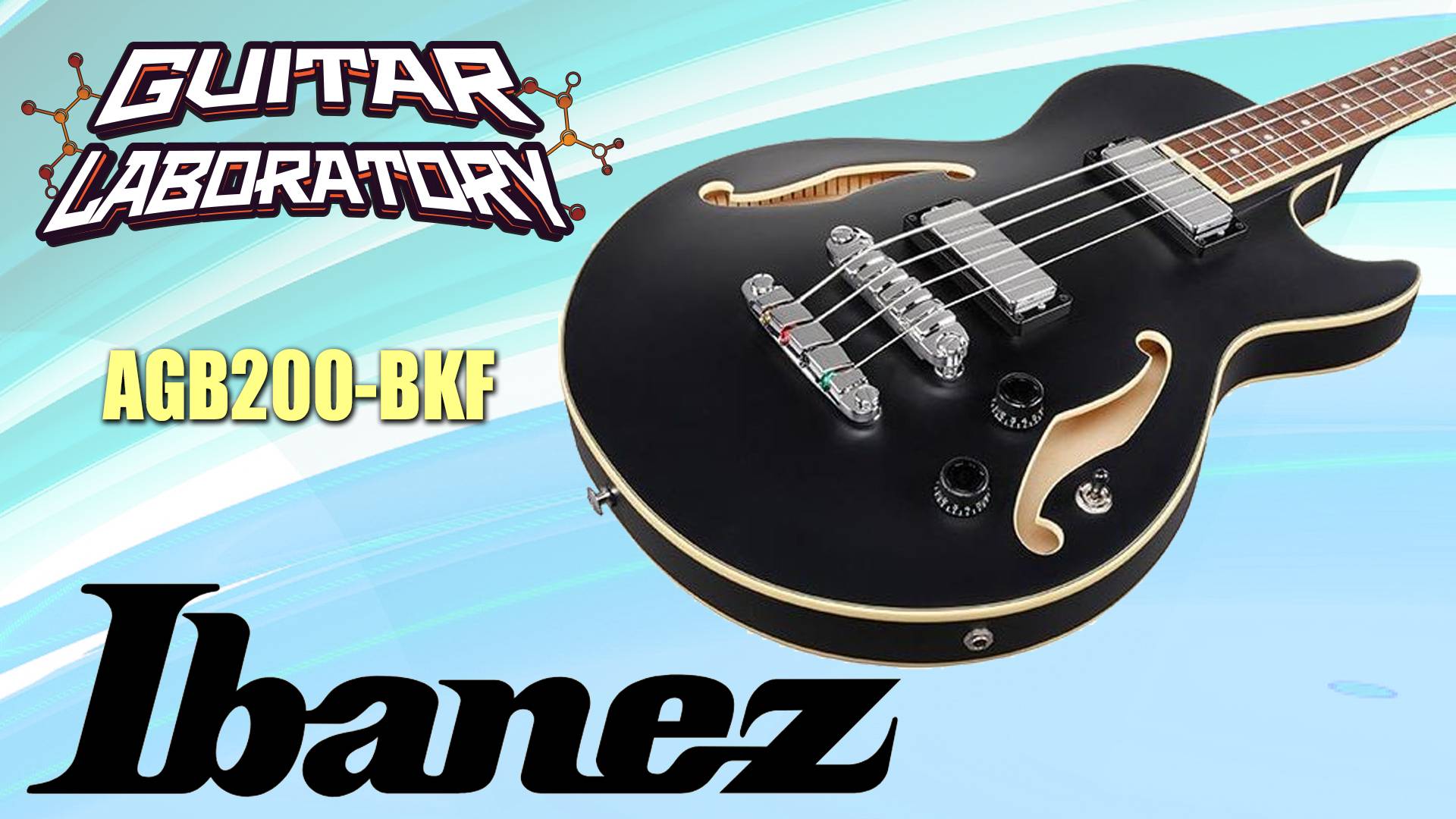 Полуакустическая бас-гитара IBANEZ AGB200-BKF с винтажным звучанием