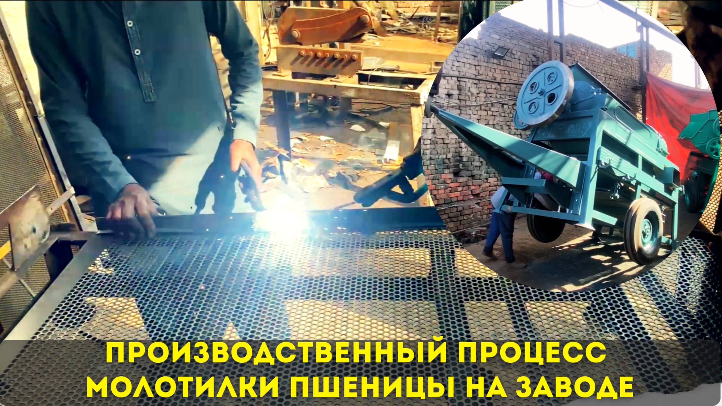 Производственный процесс молотилки пшеницы ⚒️⚒️⚒️