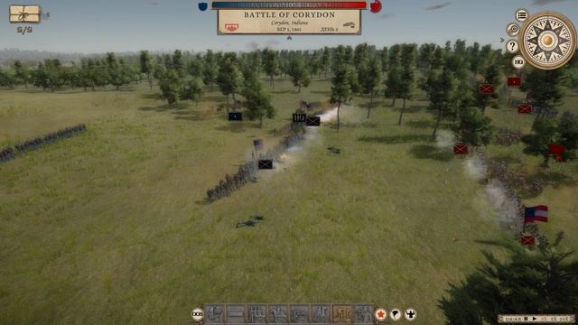 Grand Tactician: The Civil War #30 - Встреча в лесах Индианы