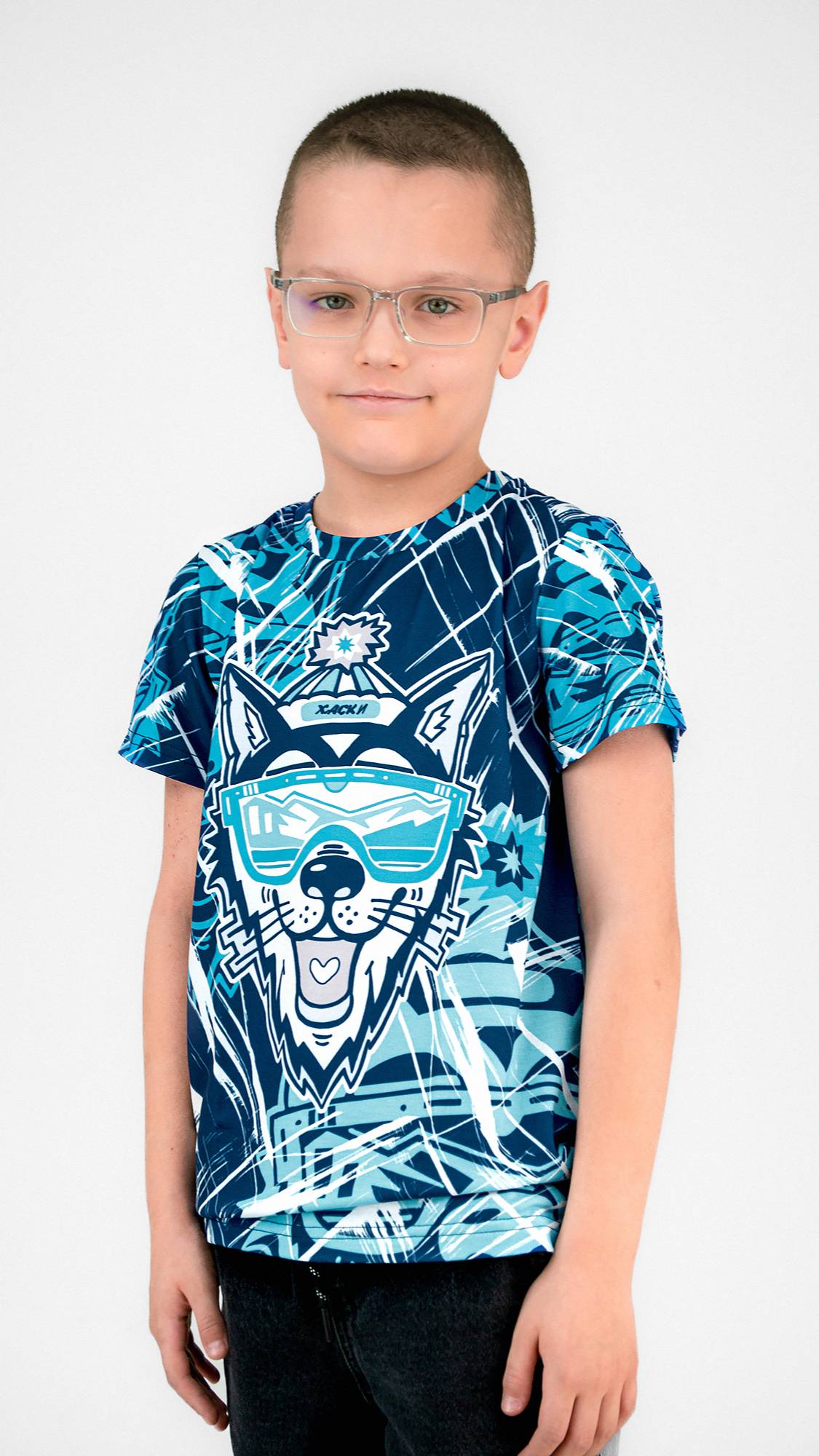 ХАСКИ В ОЧКАХ ГЛОБАЛ (синяя)