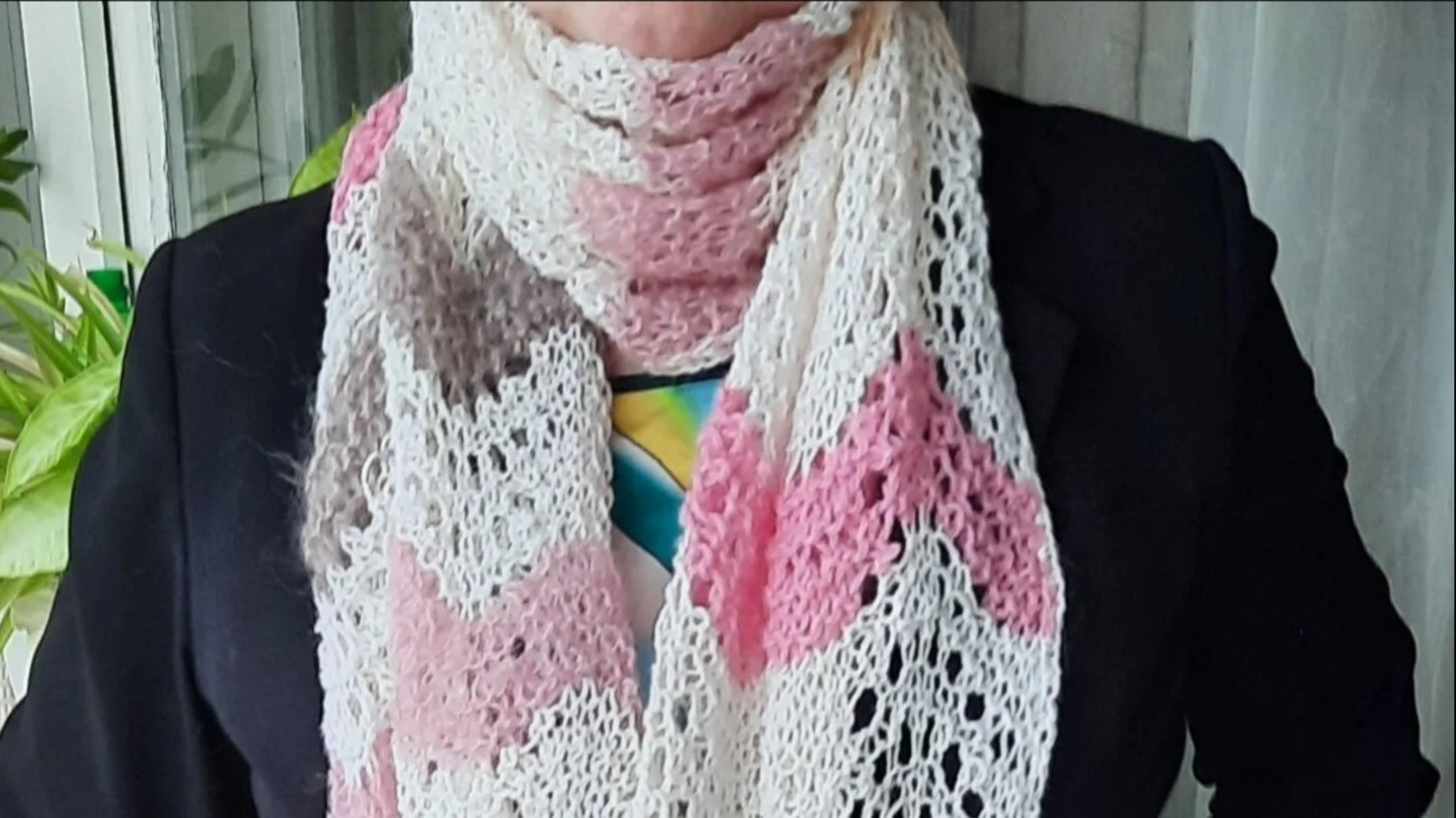 🤩 Шарф - палантин "НЕЖНОСТЬ" спицами!🤩