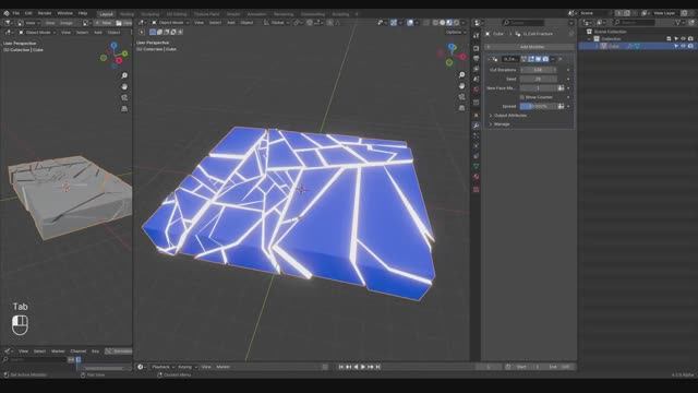 Cell Fracture As Modifier(Разрушение клеток как модификатор)47Geometry Nodes