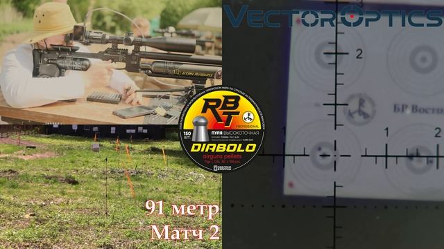 2 Этап Клуба Восток по Бенчресту на 91 метр 2025 года. Стрельба за 2 золота в сложный ветер.