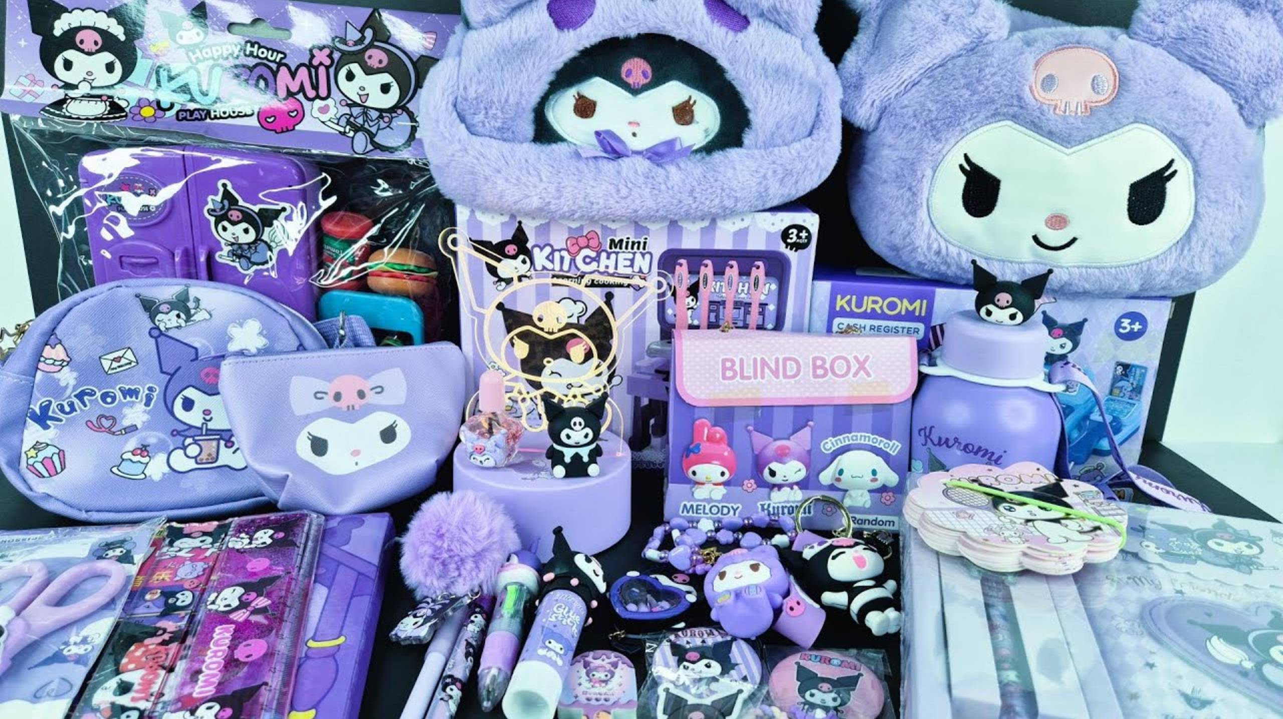 АСМР РАСПАКОВКА НАБОРА КУРОМИ 😻💜 ЧТО ВНУТРИ ГИГАНТСКОГО МИСТЕРИ БОКСА!?