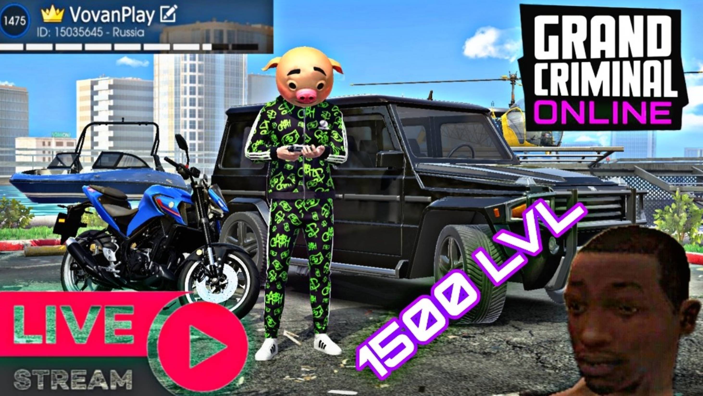 Grand Criminal Online 🔥 От дрища до 1500 LVL - СТРИМ GTA MOBILE