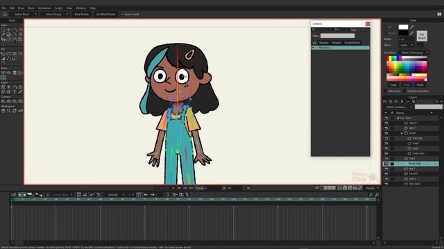 Бесплатный курс по Moho 14 - Урок 24 - Создание базового векторного персонажа (Vector character)