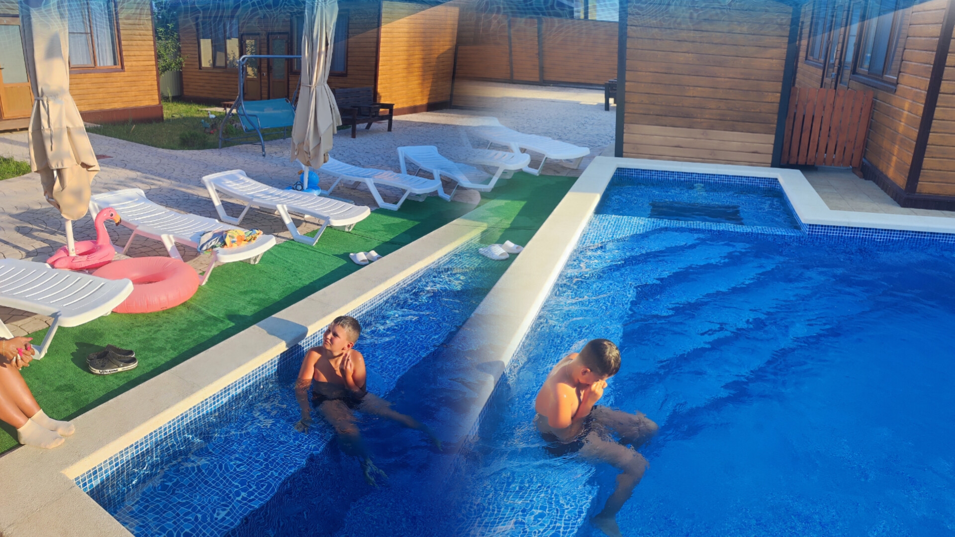 Учимся плавать. Станица Голубицкая краснодарский край