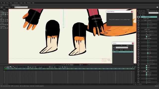 Бесплатный курс по Moho 14 - Урок 6 - Создание базового растрового персонажа