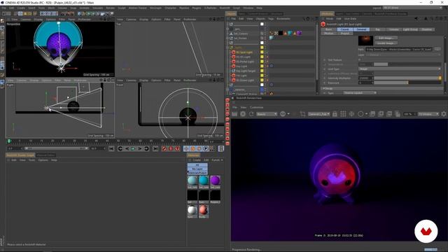629-19 - Scene lighting (part 1) - Lighting Techniques with Cinema 4D