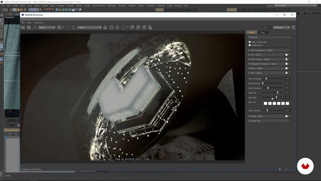 629-22 - Post rendering effects and final touches - Lighting Techniques with Cinema 4D