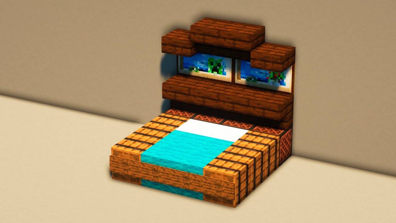 Декоративная кровать в Майнкрафте