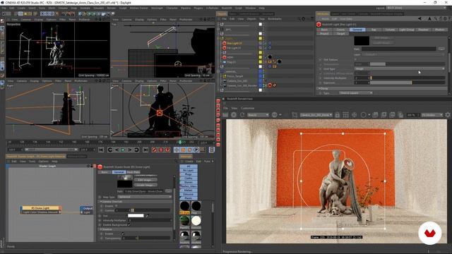 629-20 - Scene lighting (part 2) - Lighting Techniques with Cinema 4D