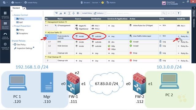 20 Check Point CCSA R80 Security Policies Installing Policies o