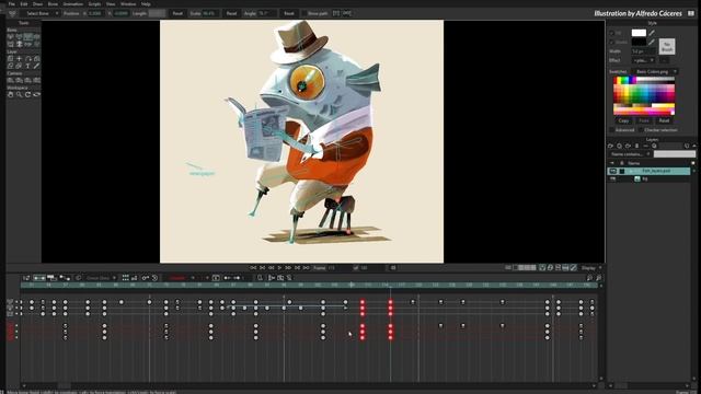 Как пользоваться новыми функциями таймлайна (Timeline) в Moho 14 - 1