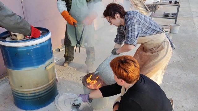 Раку обжиг Светлячка с шамотом 0.5 мм