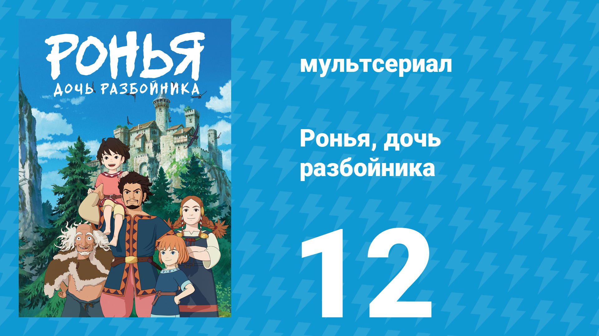 Ронья, дочь разбойника 12 серия «Свист под землёй» (аниме-сериал, 2014)
