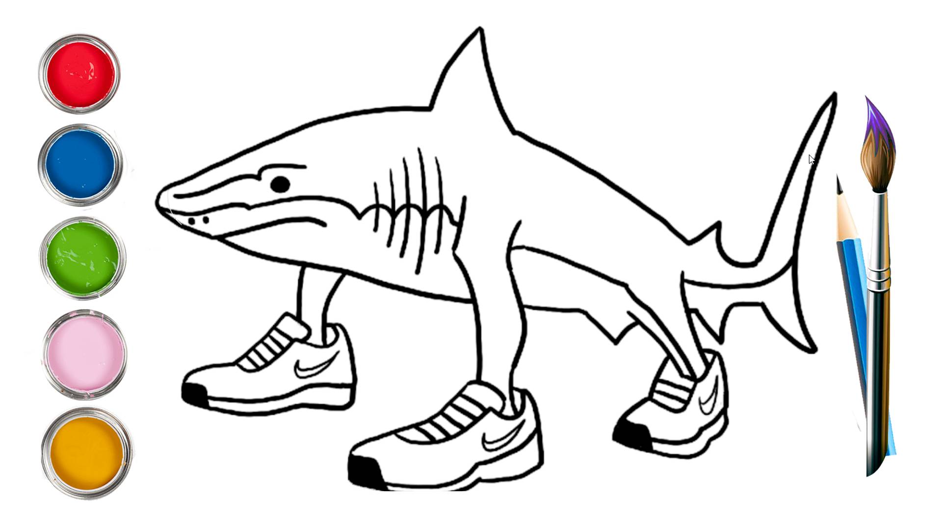 Как нарисовать Тралалеро Тралала легко, шаг за шагом!