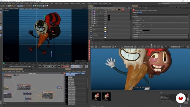 629-08 - Character Illumination (part 1) - Lighting Techniques with Cinema 4D