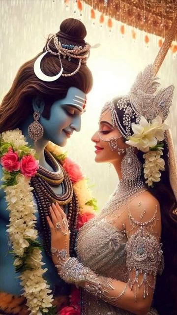 «Калика пурана». Таравати, аватар богини Парвати, выбрала себе в мужья Чандрашекхару, аватара Шивы