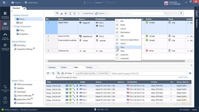 16 Check Point CCSA R80 Security Policies Time-Based Policies L