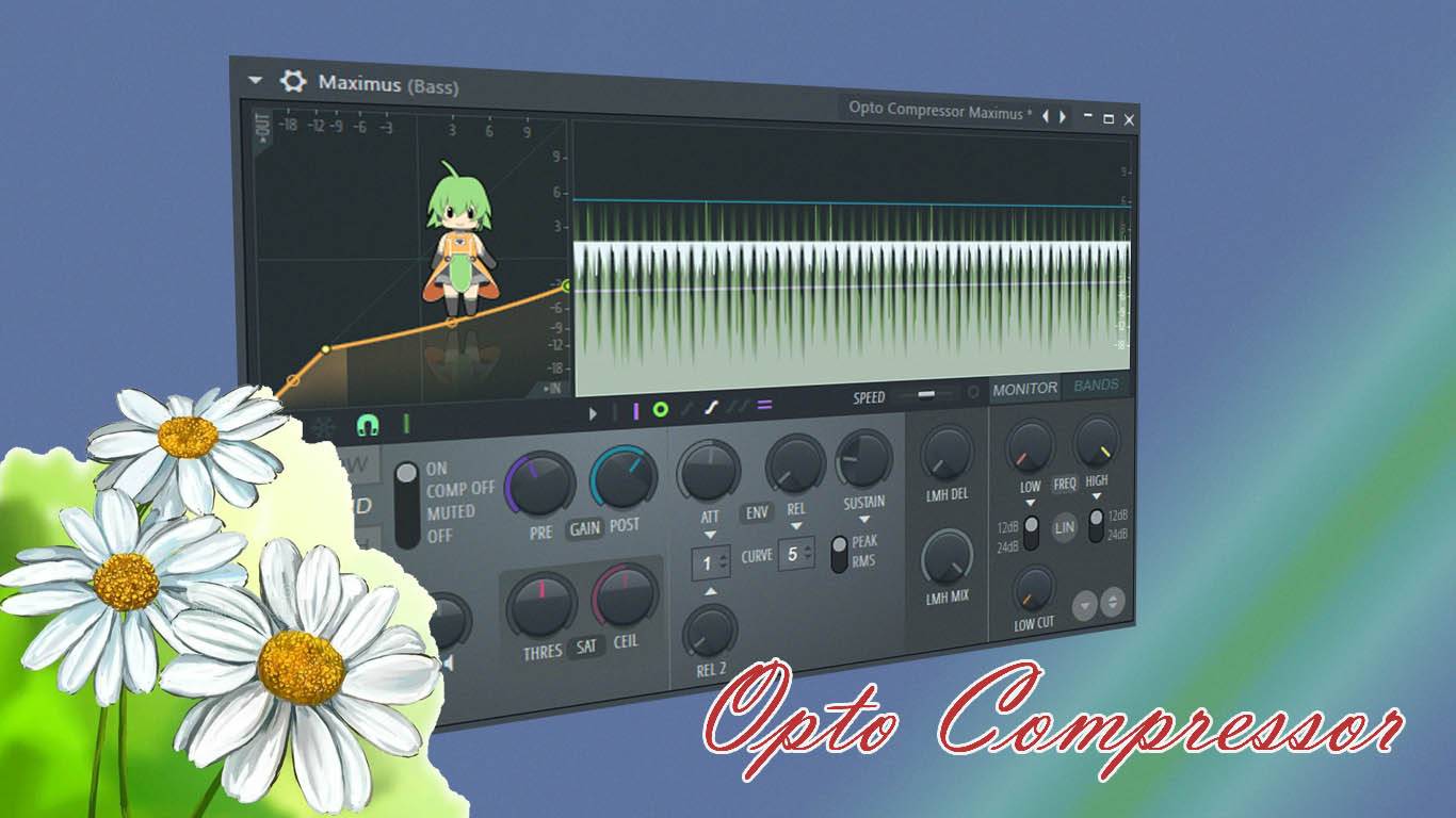 Настроил Maximus как Opto Compressor