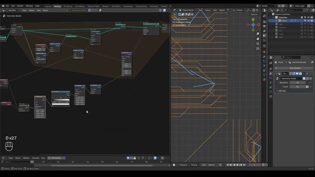 Tut_Procedural_Circuitry_Board(Процедурная схемотехническая плата)Geometry Nodes4.4