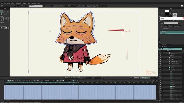 Бесплатный курс по Moho 14 - Урок 12 - Умные кости (Smart Bones)