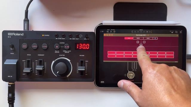 Roland E-4 & iPad - A Beautiful Marriage!