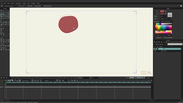 Бесплатный курс по Moho 14 - Урок 32 - Покадровый слой (Frame-by-frame layer)