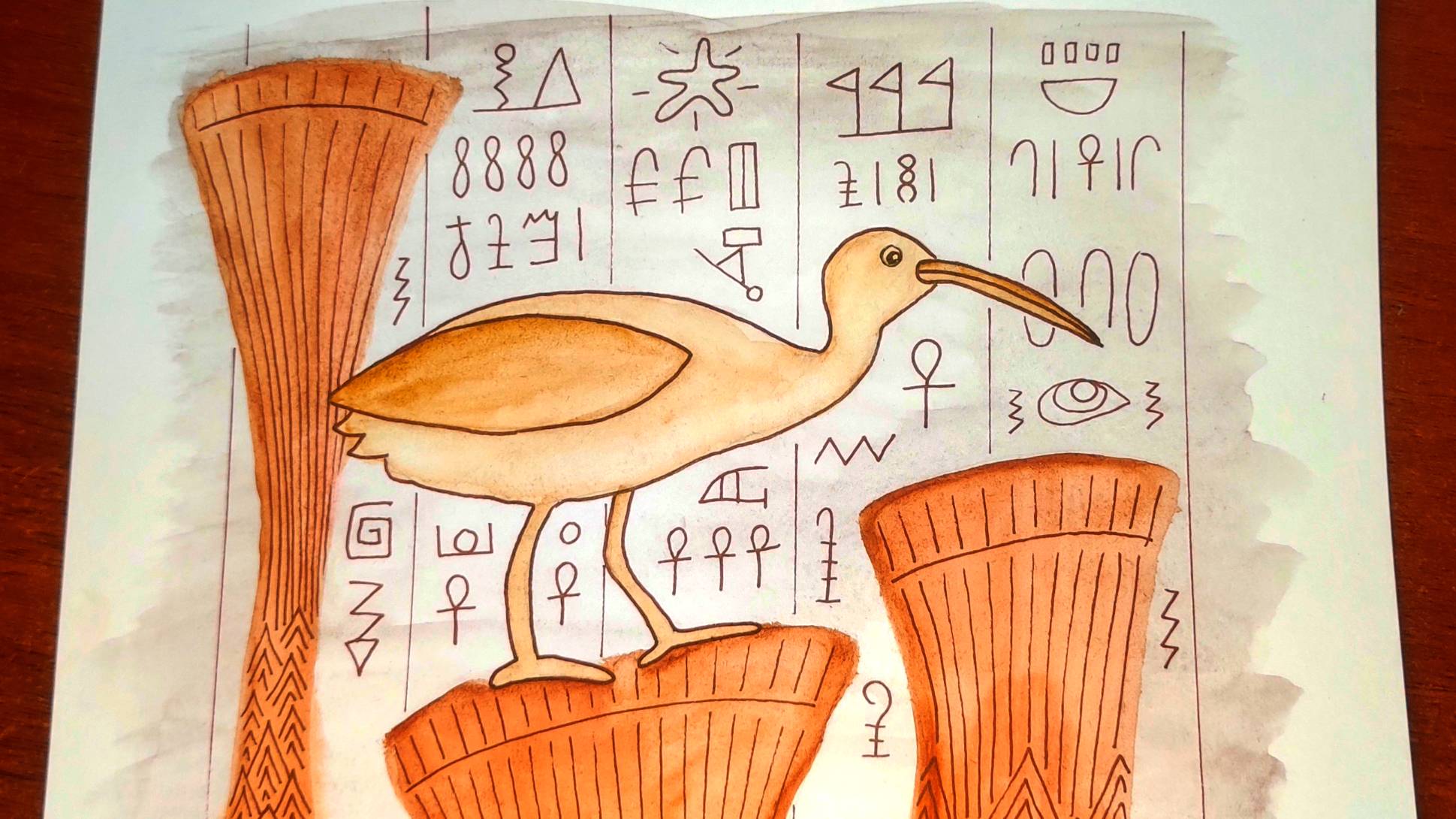 Как нарисовать птицу ИРБИС