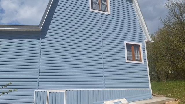 Отделка дачного домика сайдингом. Отчет по объекту.