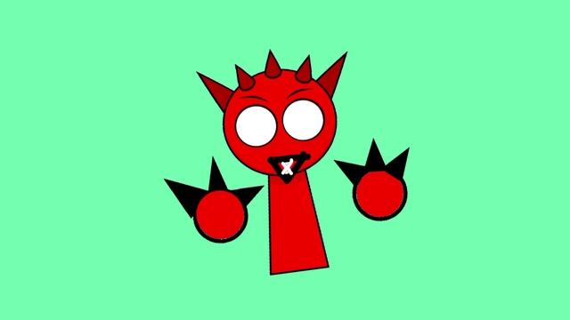 Радди-монстр догоняет футаж