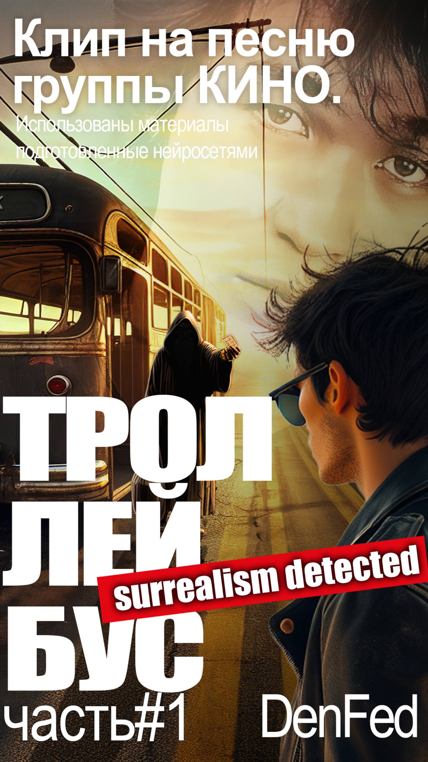 Троллейбус(часть1). КИНО. В. Цой. сюр-клип