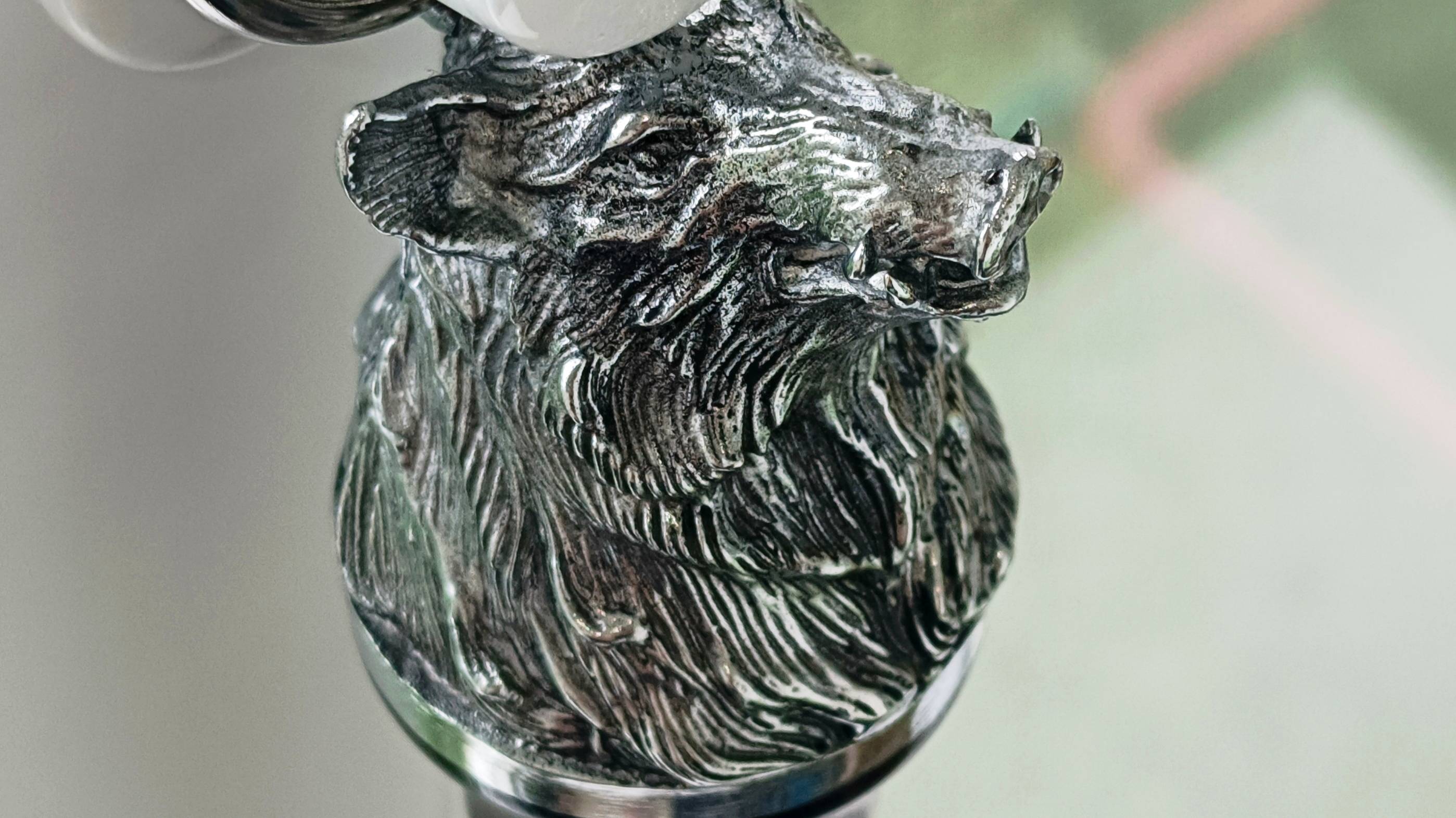 Ложка/Рожок для обуви дикий "Кабан". Дюралюминий, прочный НАНО пластик. 77 см.