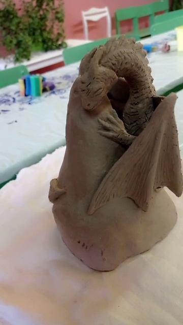 Дракоша-копилка. Глина Светлячок