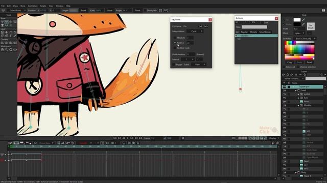 Бесплатный курс по Moho 14 - Урок 15 - Циклы анимации (Animation Cycles)