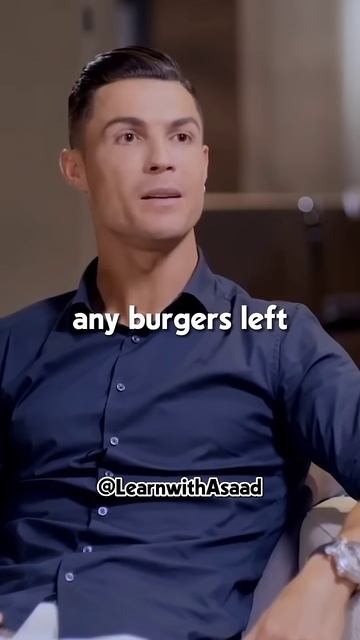 Cristiano Ronaldo telling about his struggling days when they couldn't afford burgers