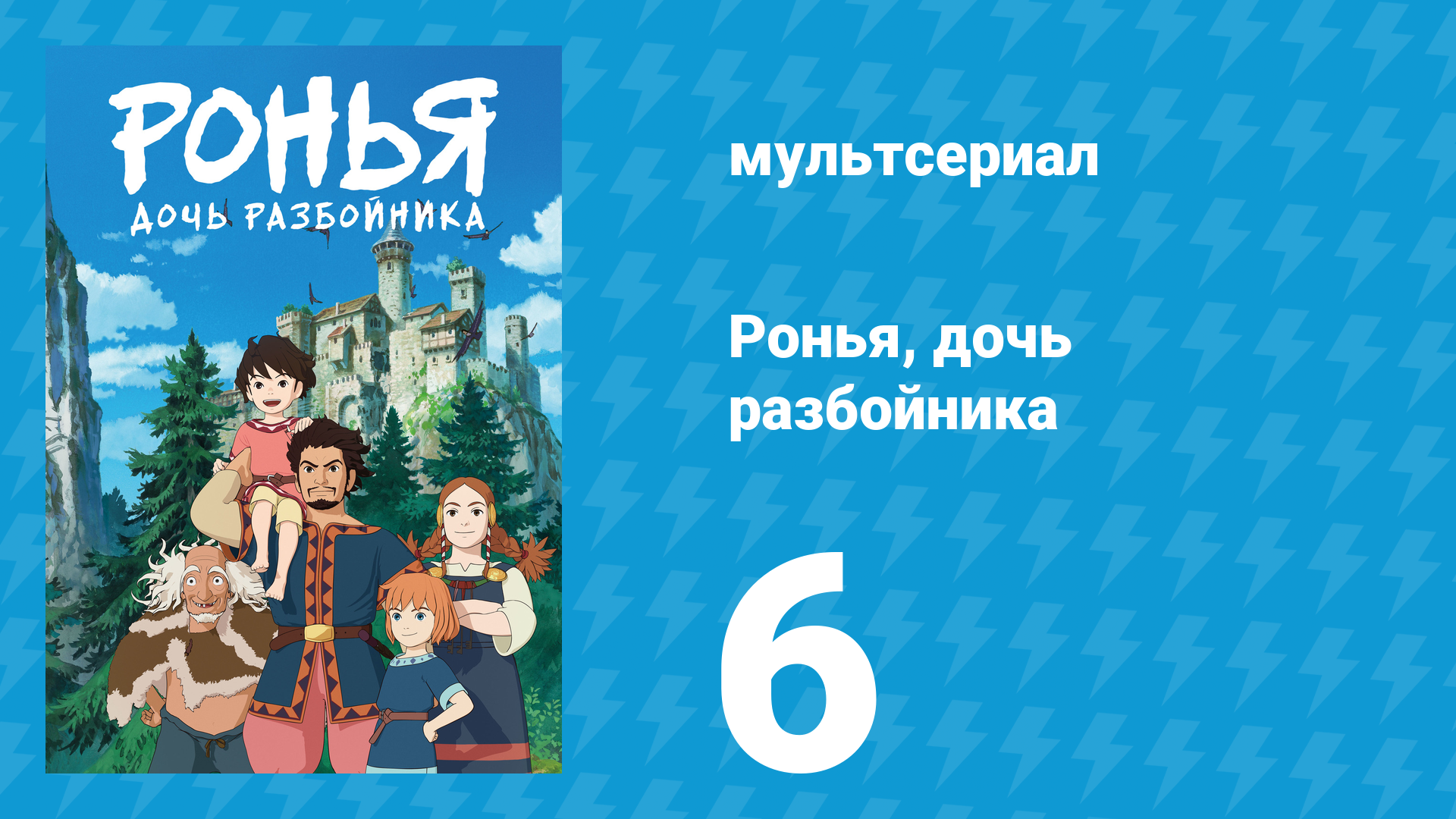 Ронья, дочь разбойника 6 серия «Брать без спроса» (аниме-сериал, 2014)