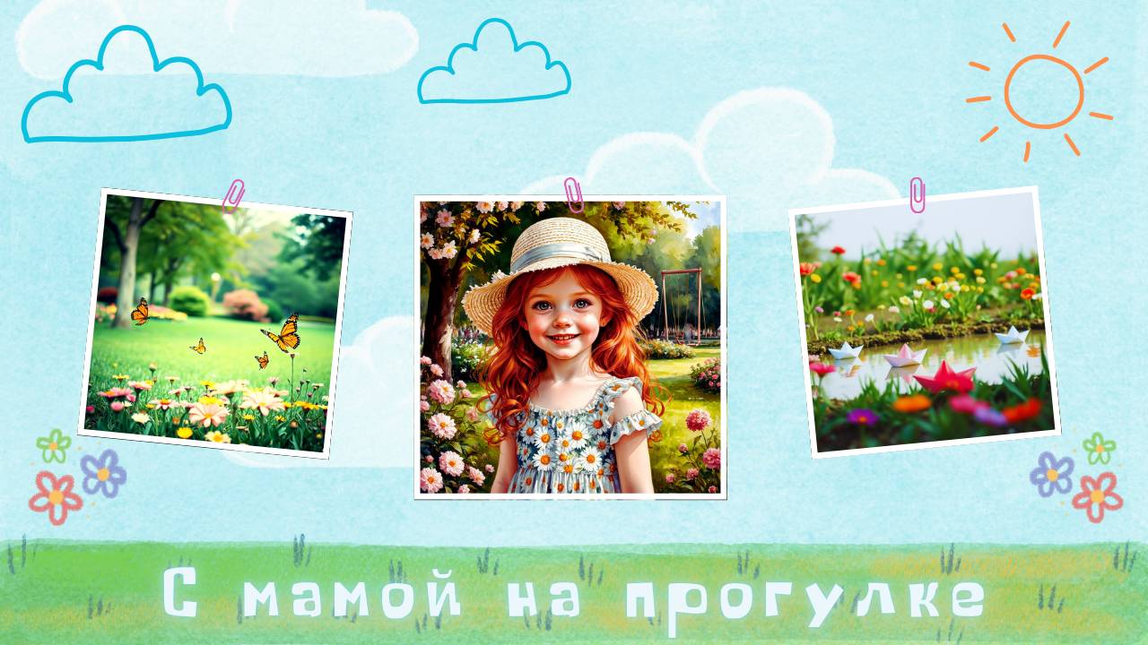 С мамой на прогулке