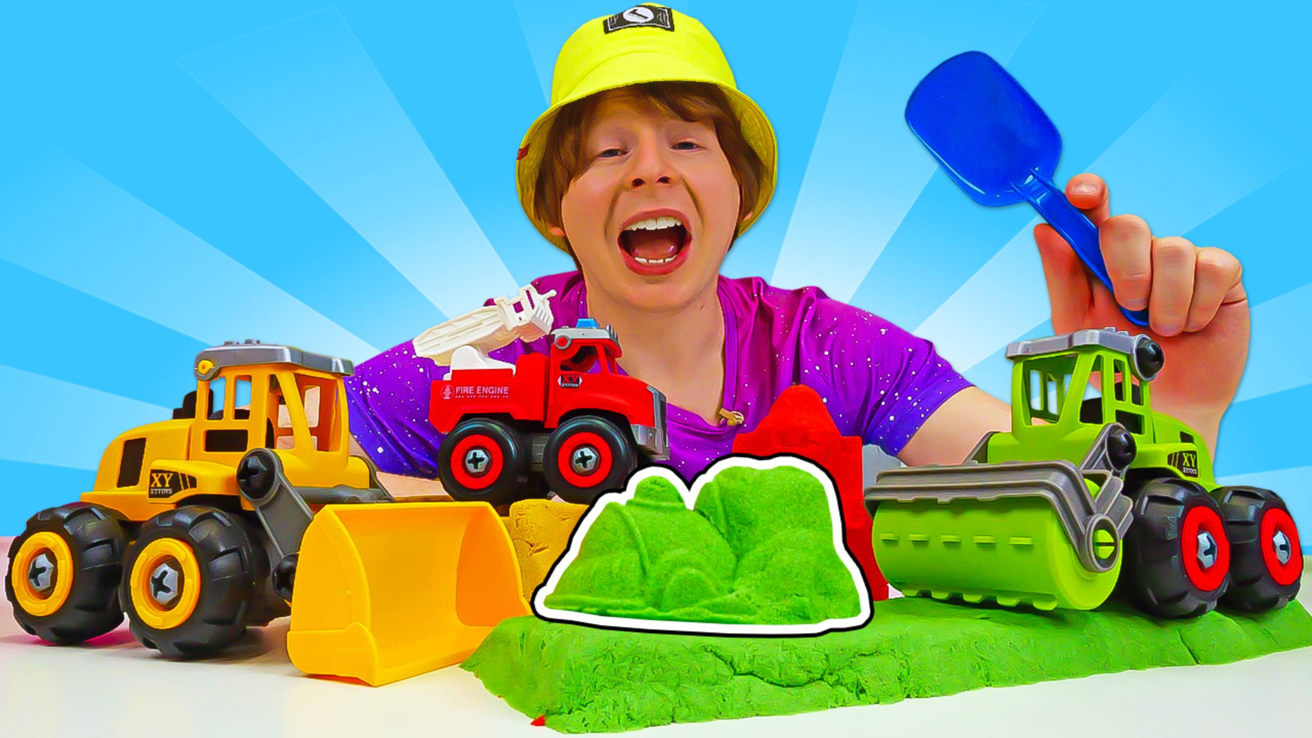В МИРЕ МАШИНОК: как работают пожарные, строительные и лесные машины! Видео для малышей
