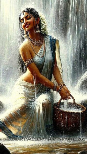 «Калика пурана». Мудрец Капота увидел прекрасную Таравати в водах реки