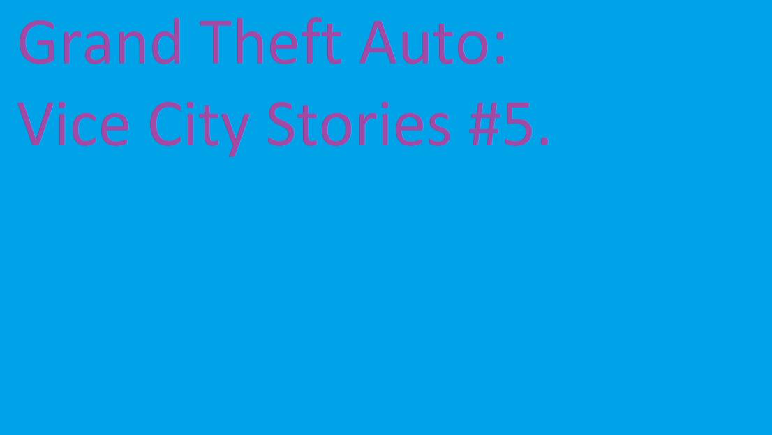 ПРОХОЖДЕНИЕ GRAND THEFT AUTO: VICE CITY STORIES: #5