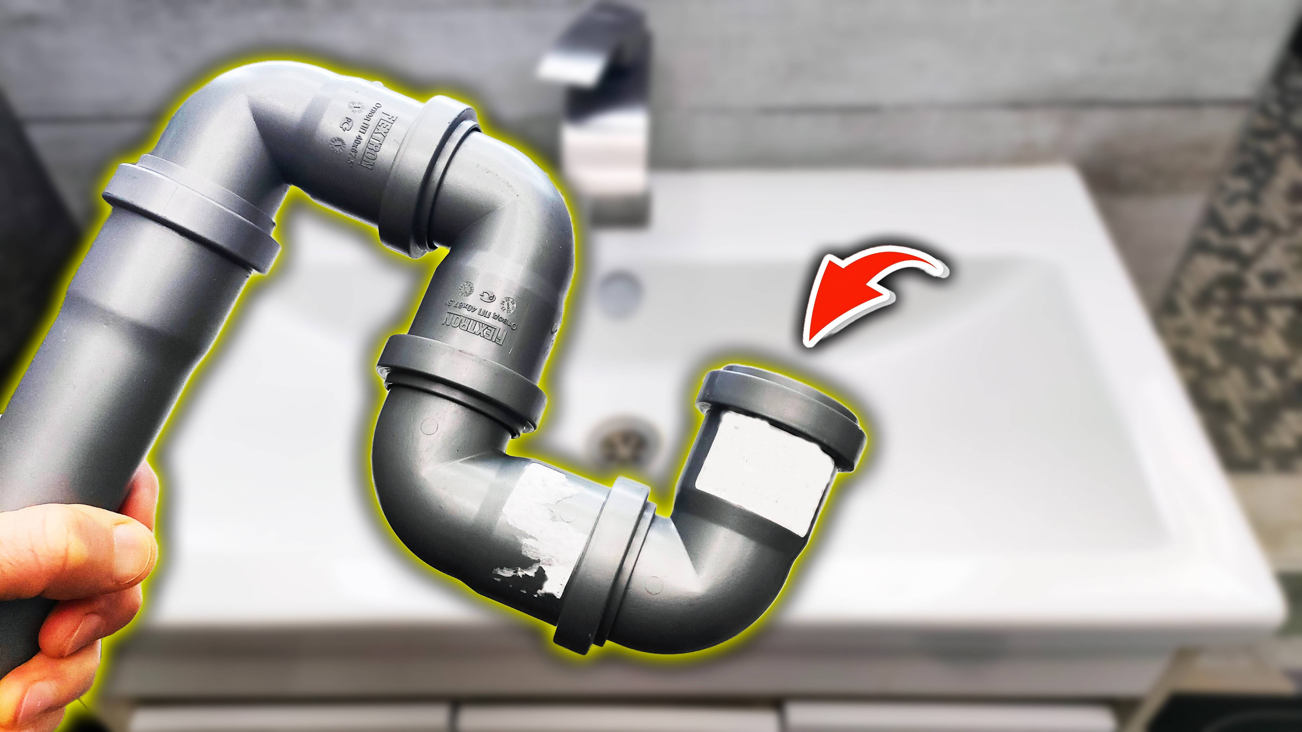 Раковина больше никогда не засорится! Самодельный сифон который никогда не засорится!